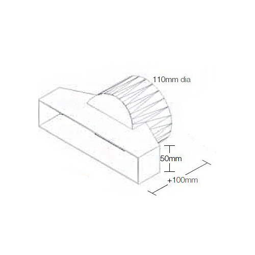 Timloc Underfloor Vent Duct Adapter To Suit 110mm Diameter | Roofing ...