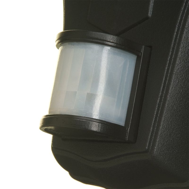 LUTEC Corniche PIR Sensor IP44 Outdoor Wall Light E27 - Black ...