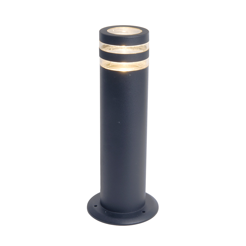 LUTEC Focus IP44 Outdoor Bollard Light GU10 - Dark Grey | Landscaping ...