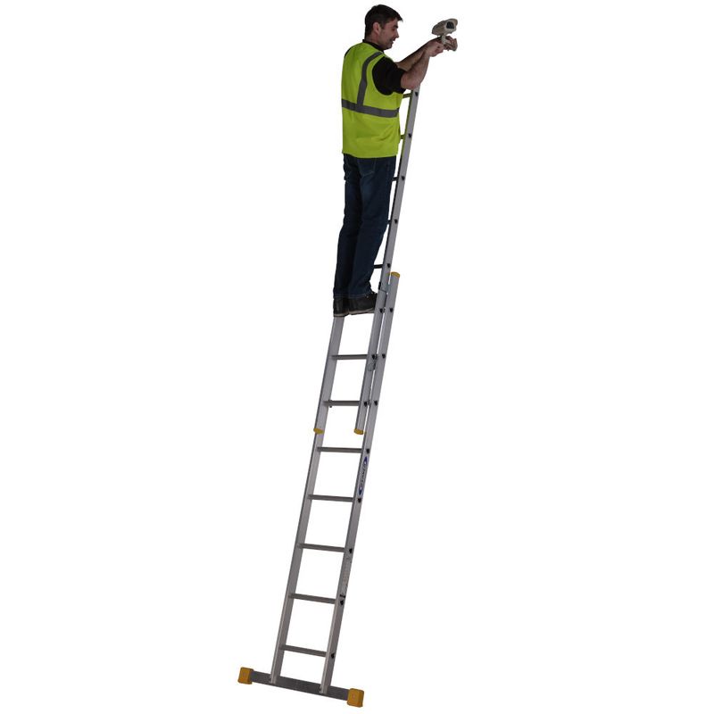 Werner 2.41m Double Box Section Extension Ladder - BS EN131 | Drainage ...