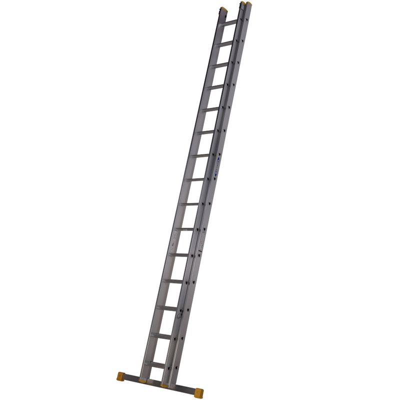 Werner 4.37m Double Box Section Extension Ladder - BS EN131 ...