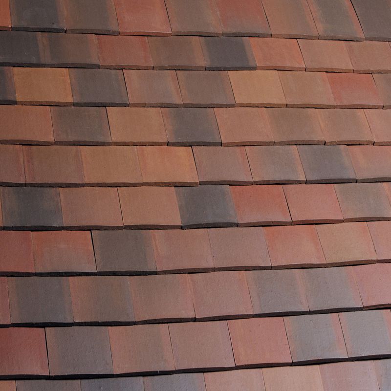 Marley Clay Plain Granny Bonnet Hip Roof Tile - Brindle | Roofing ...