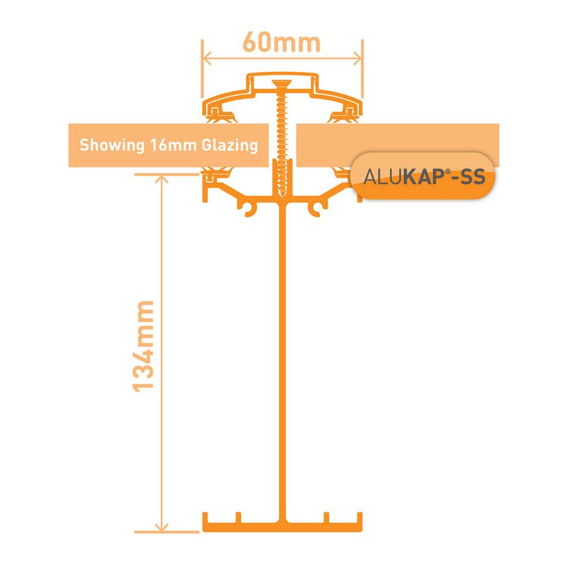 ALUKAP-SS High Span Bar Powder Coated - 2.4m | Roofing Superstore®