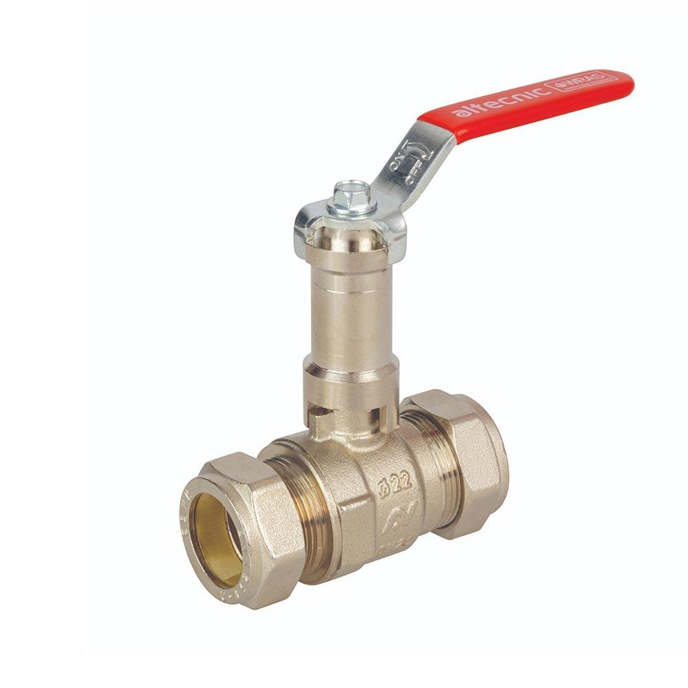 Altecnic Chrome Plated Compression Intaball Valve and Extension Stem ...