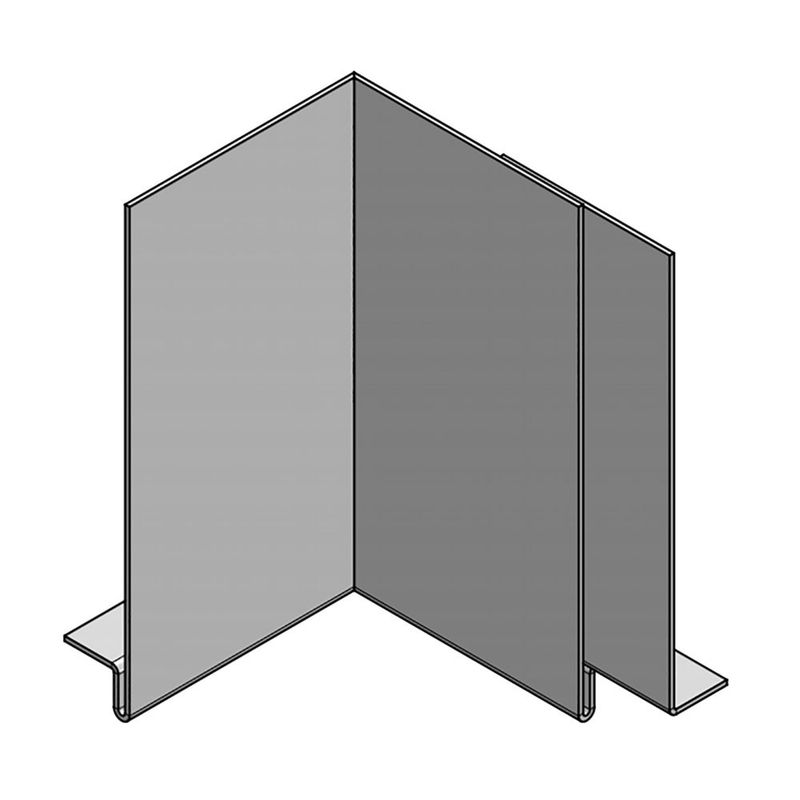 Alumasc Skyline Safe02 Profile Fascia External Corner with 2 Bends in ...
