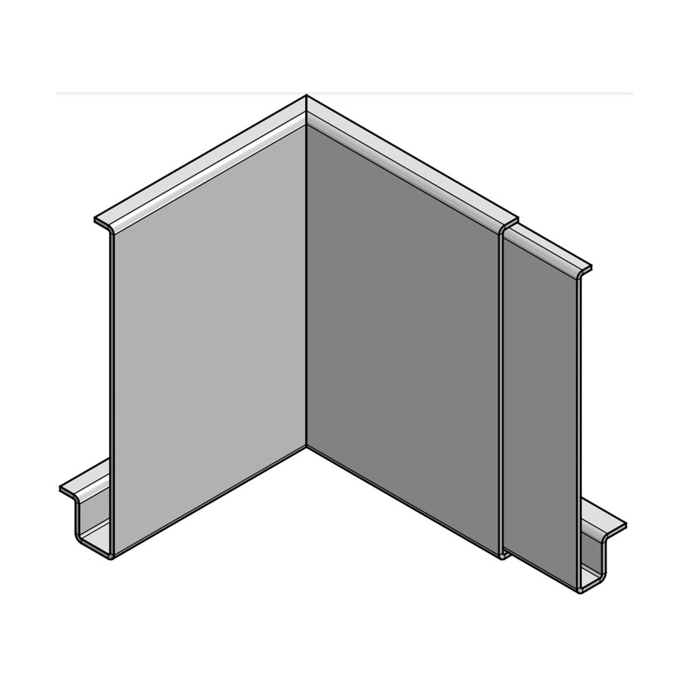 Alumasc Skyline SF4 Profile Fascia Internal Corner with 4 Bends in ...