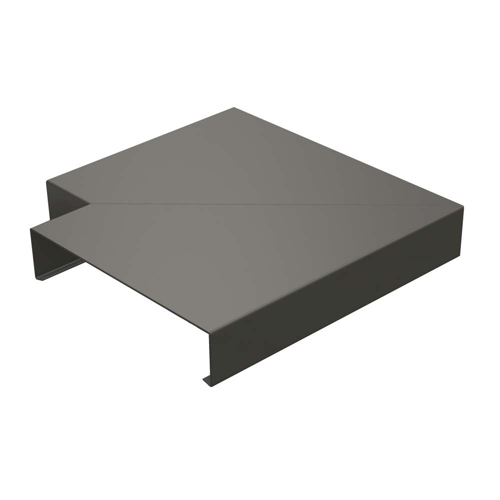 Alumasc Skyline Aluminium 90 Degree Corner in Dusty Grey - 662mm ...