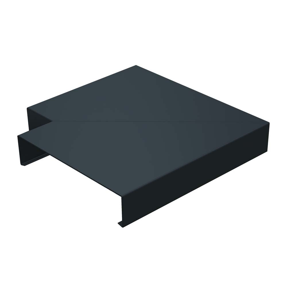 Alumasc Skyline Aluminium 90 Degree Corner in Graphite Grey - 662mm ...