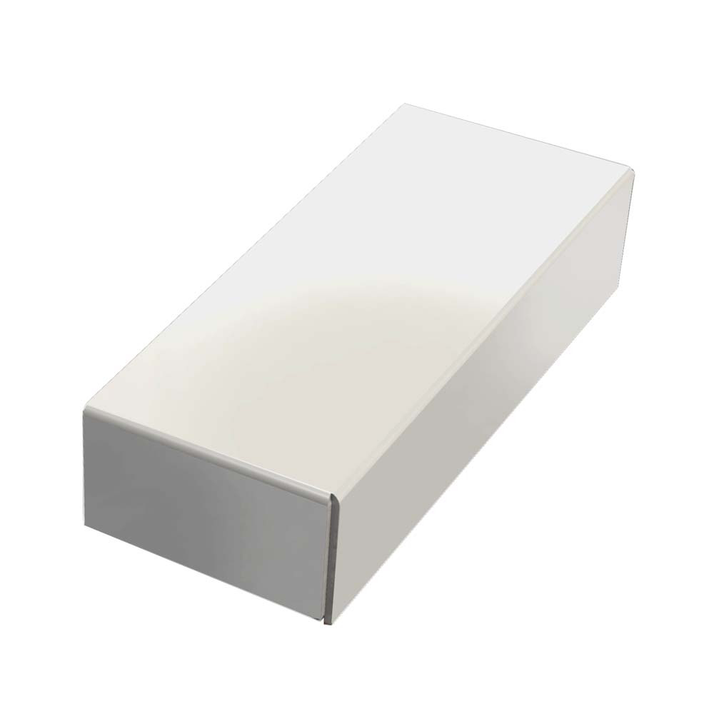 Alumasc Skyline Aluminium Stopend in White - 482mm | Landscaping ...