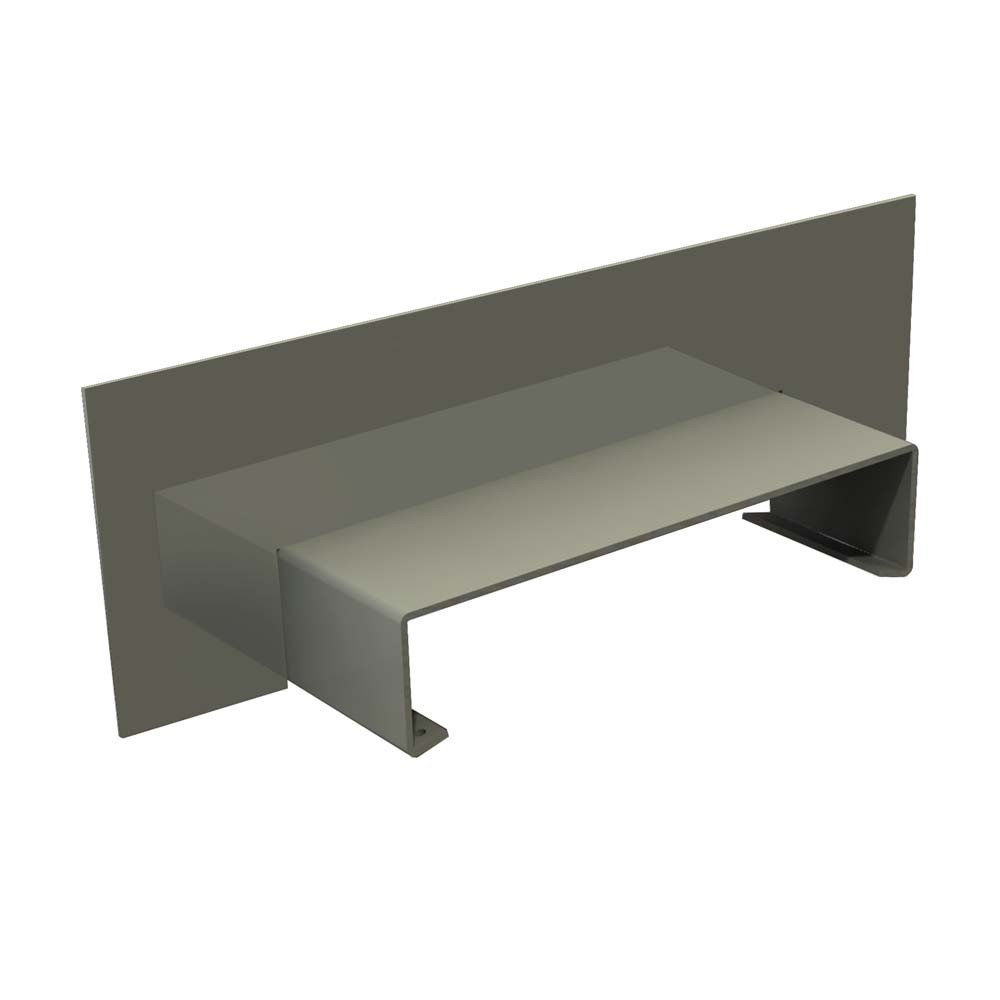 Alumasc Skyline Aluminium Stopend Upstand in Chocolate Brown - 662mm ...