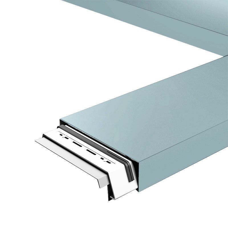 Alumasc Skyline Aluminium Coping in Silver Metallic - 362mm x 3000mm ...