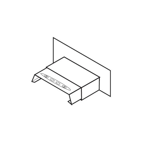 Alumasc Skyline Aluminium Stopend Upstand in Beige Grey - 302mm ...