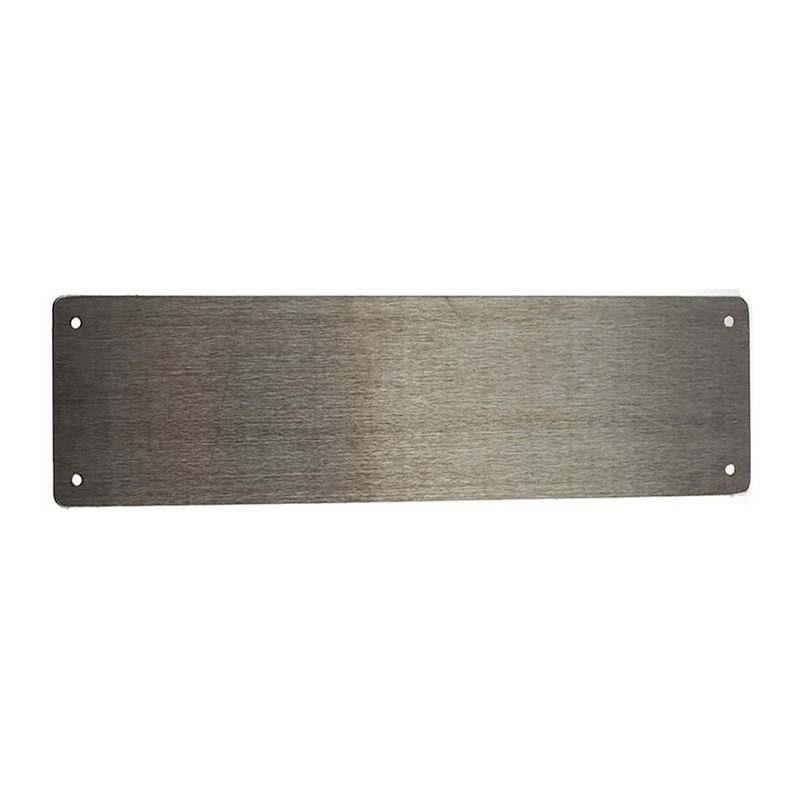 Atlantic Satin Stainless Steel Finger Plate Pre Drilled with Screws ...