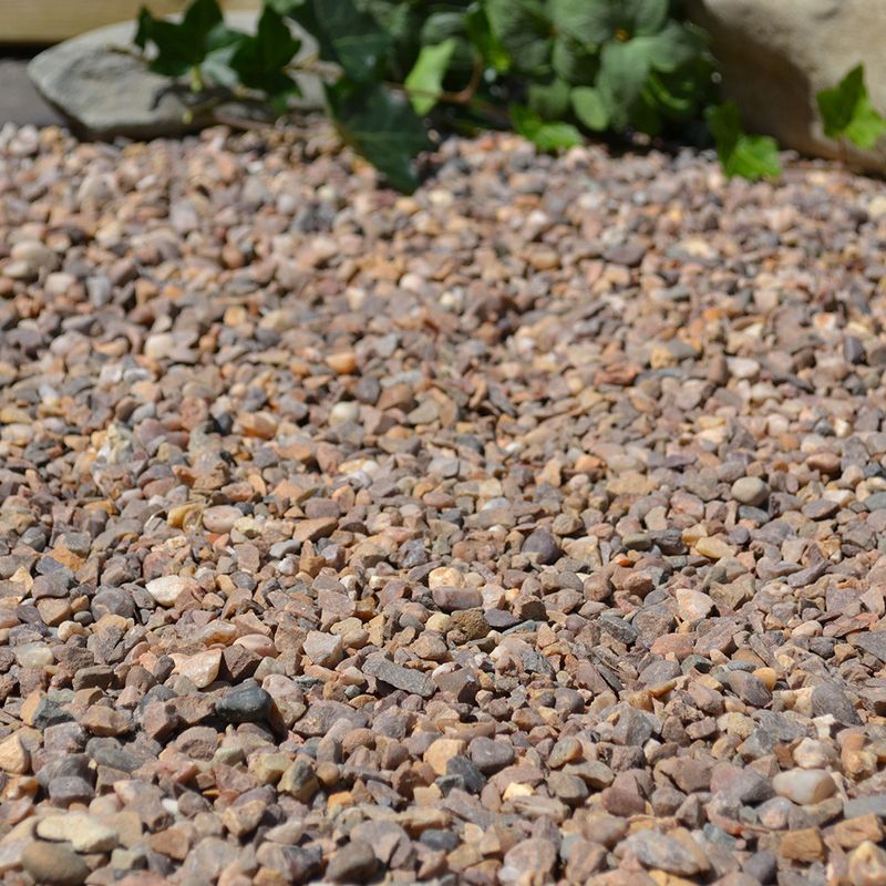 Bowland Stone Decorative 4 to 10mm Gravel Aggregate - Brown Pea 850kg ...