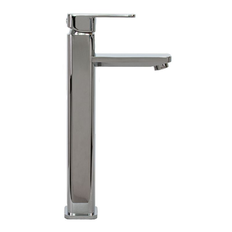 Chrome Tall Square Counter Mounted Tap for Bathrooms - 310mm | Plumbing ...