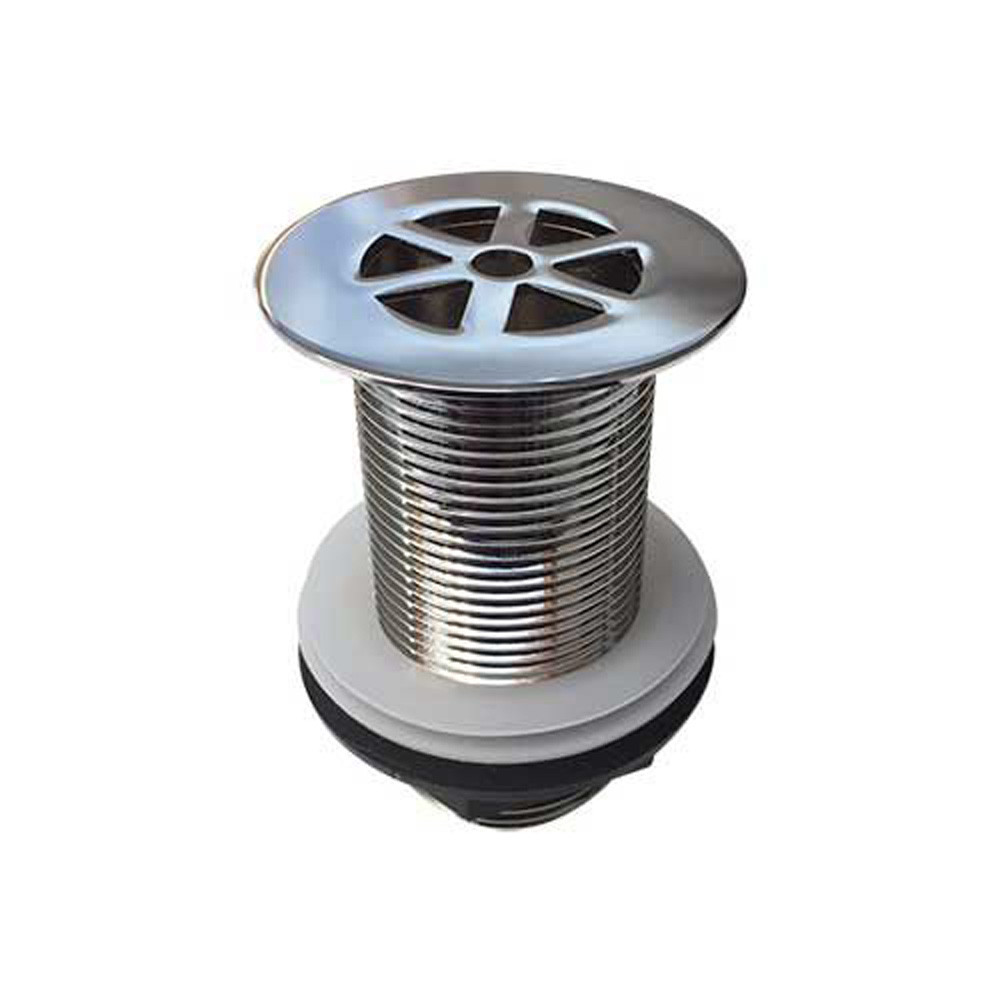 Discon - Chrome Unslotted Gated Basin Flush Mounting Waste Set ...