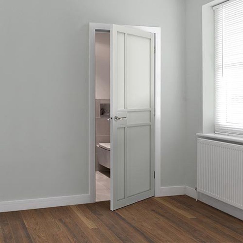 JB Kind Urban Industrial City Fully Finished White Internal Door ...