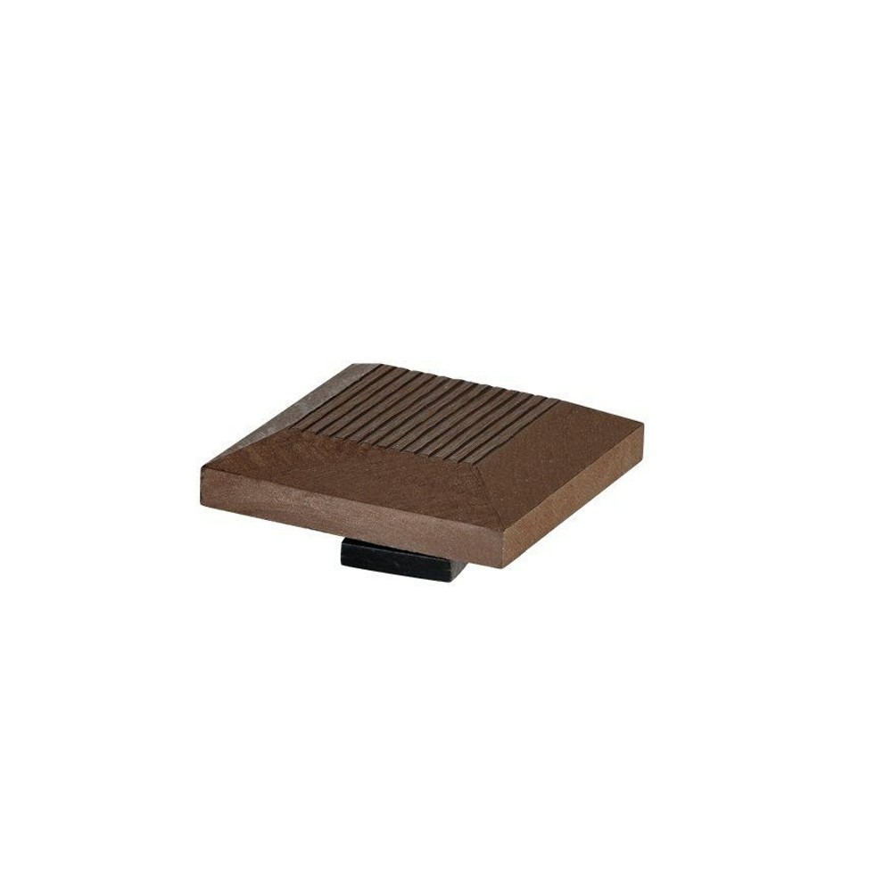 Cladco Hollow Composite Fence Post Cap - Coffee Brown | Landscaping ...
