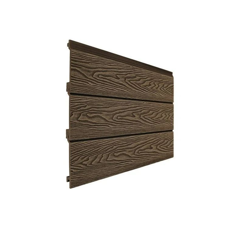 Cladco Woodgrain Composite Wall Cladding Board 3.6m - Coffee Brown ...