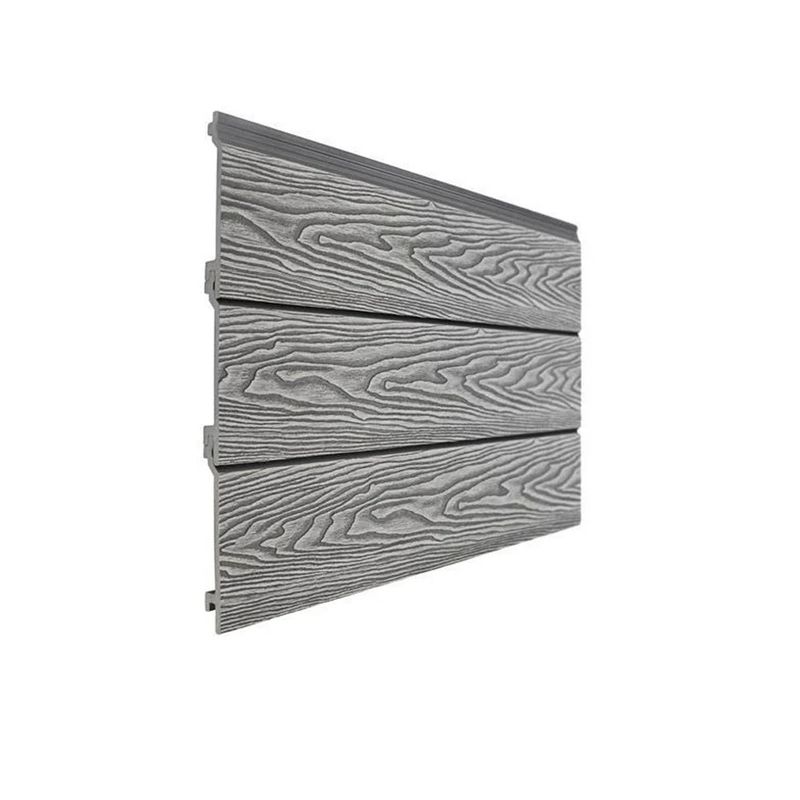 Cladco Woodgrain Composite Wall Cladding Board 3.6m - Light Grey ...