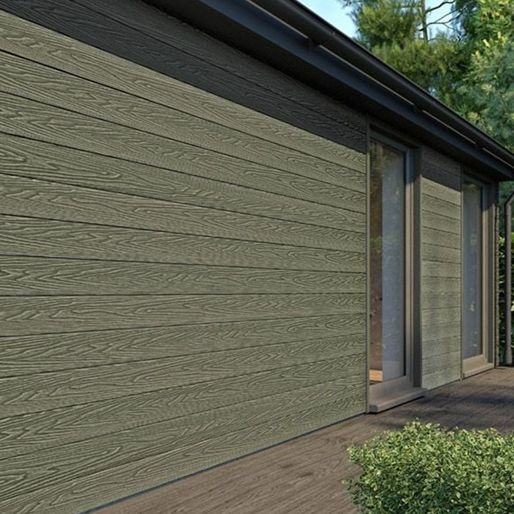 Cladco Woodgrain Composite Wall Cladding Board 3.6m - Olive Green ...