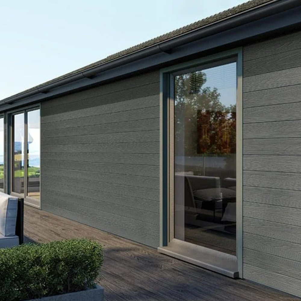 Cladco Woodgrain Composite Wall Cladding Board 3.6m - Stone Grey ...