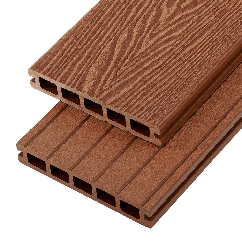 Cladco Woodgrain Hollow Composite Decking Board 4m - Redwood | Roofing ...