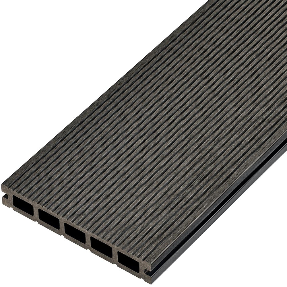 Cladco Hollow Composite Decking Board 2.4m - Charcoal | Roofing Superstore®