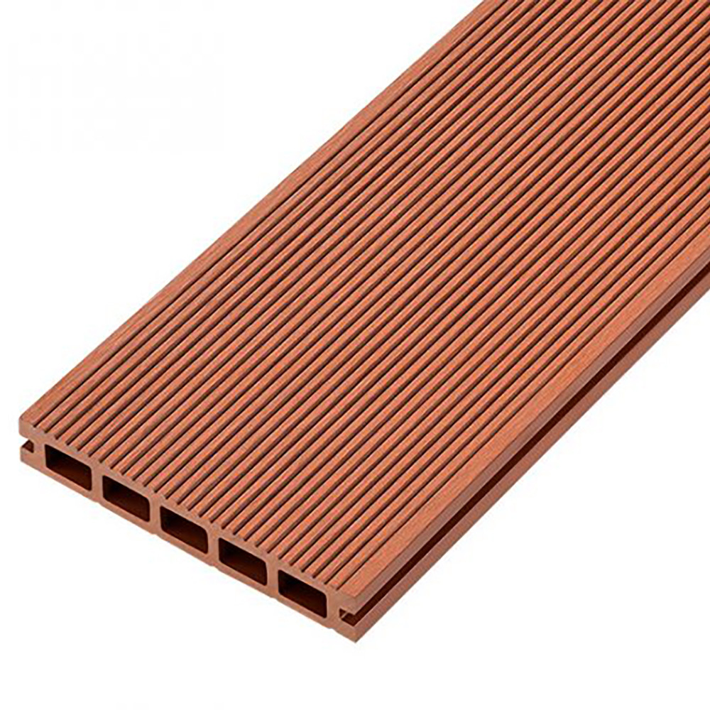 Cladco Hollow Redwood Composite Decking Board - 4m x 150mm | Drainage ...