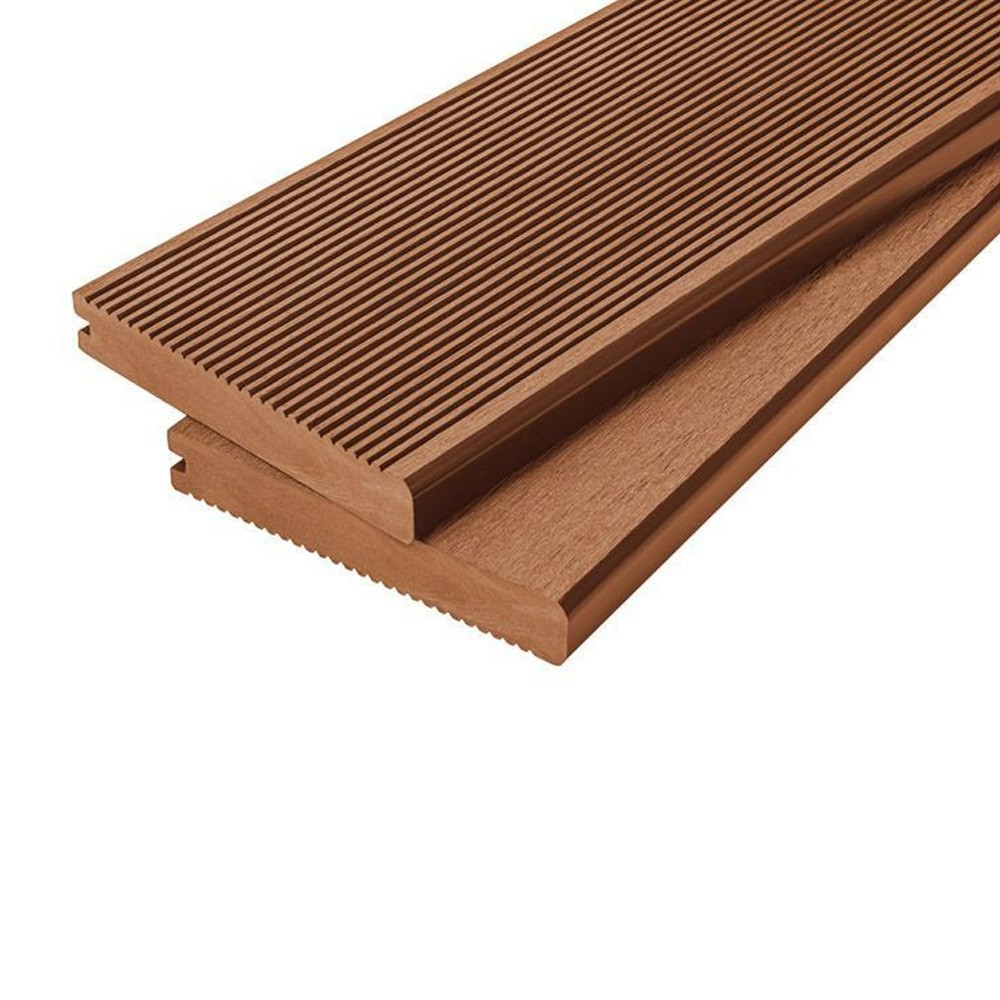 Cladco Redwood Solid Bullnose Composite Decking Board - 4m x 150mm ...