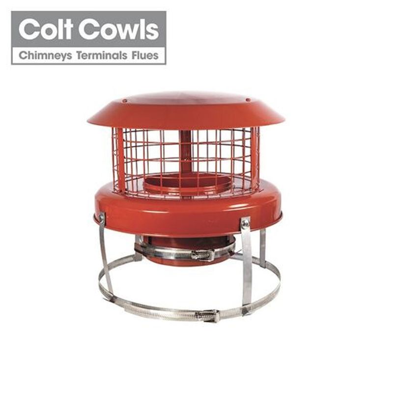 Colt Cowls High Top Flex Chimney Liner Cowl 125mm - Terracotta ...
