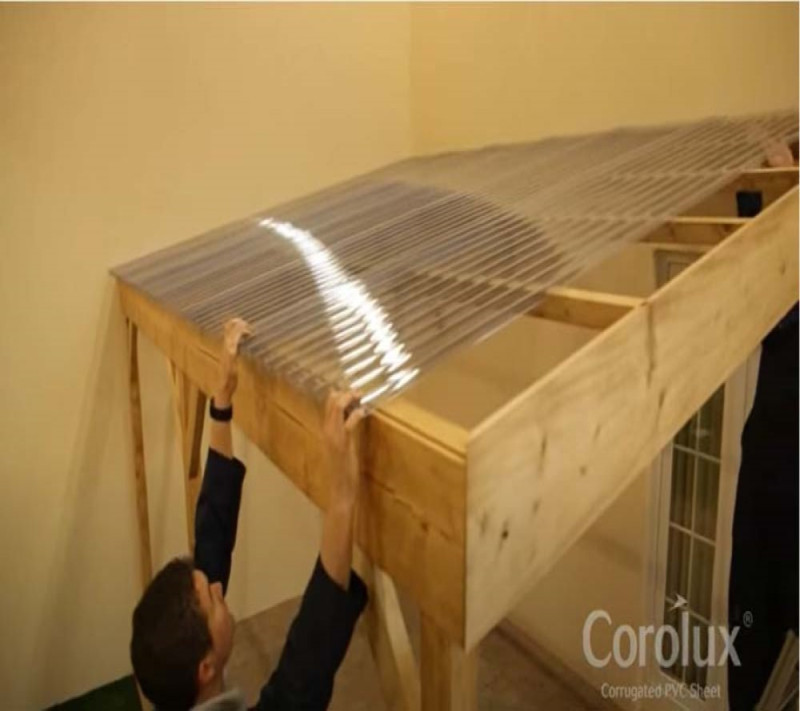 Corolux PVC Mini Corrugated Roofing Sheets (Clear) - 2440mm x 662mm ...