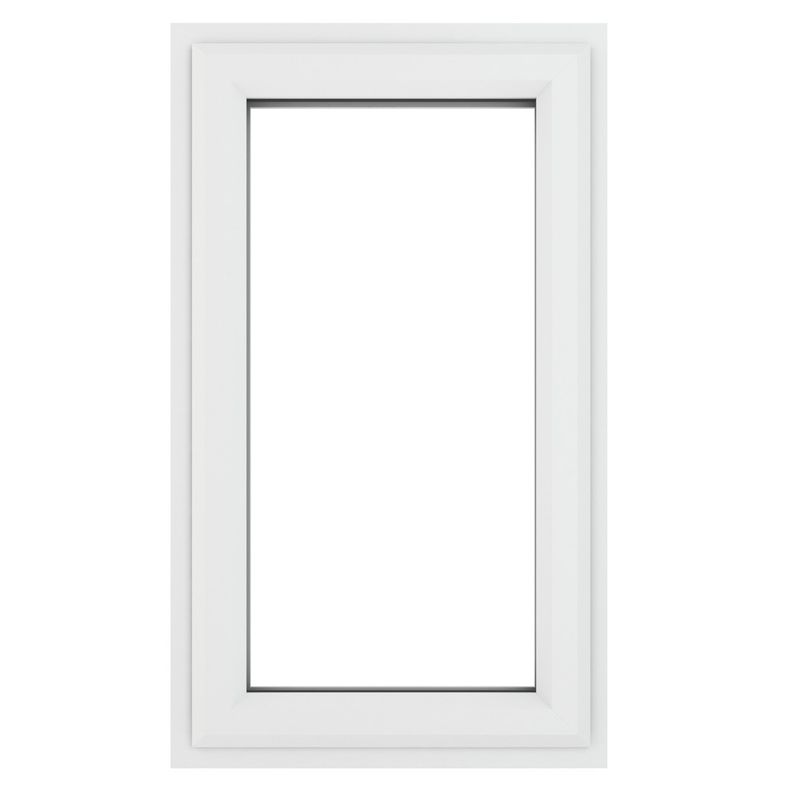 Crystal Left Hand Side Hung White uPVC Casement Clear Double Glazed ... Crystal Left Hand Side Hung White uPVC Casement Clear Double Glazed ...