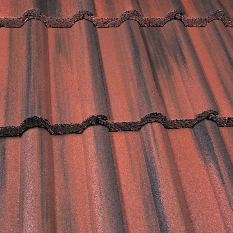 Marley Double Roman Interlocking Concrete Roof Tile Old English Dark ...