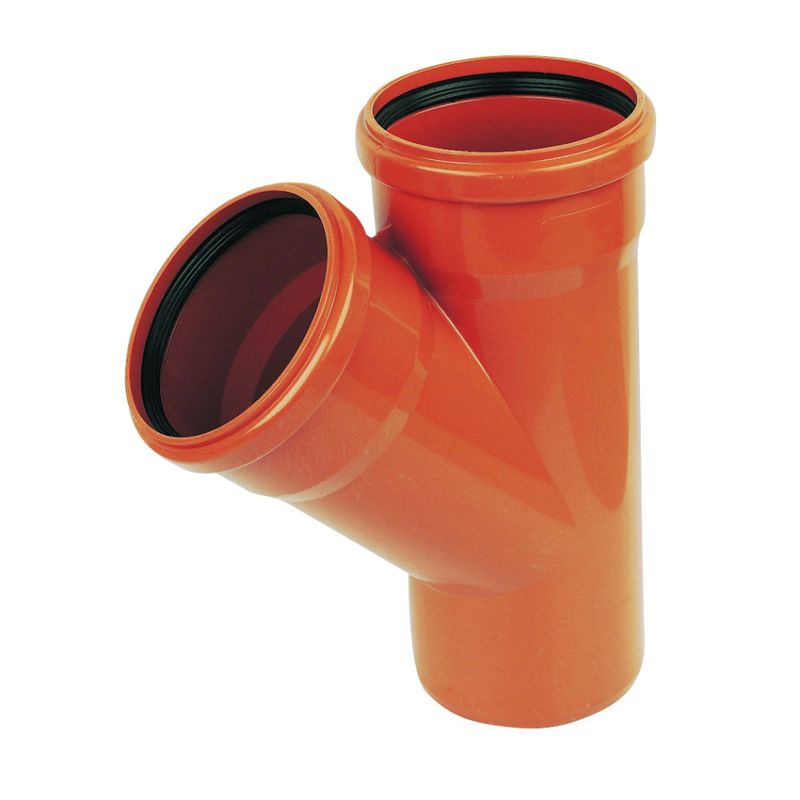 JTM Underground Double Socket Y Junction Drain Pipe - 110mm | Drainage ...