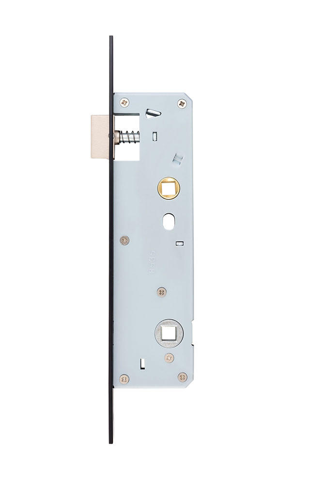 Deanta Slim Bathroom Lock - Black Stainless Steel | Door Superstore®