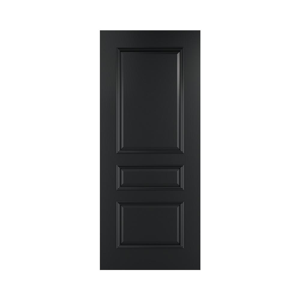 Deanta Windsor 3 Panel Black Fully Finished Internal FD30 Fire Door ...