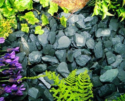 Decorative Gravel Aggregate - Blue Slate Chippings 40mm 850kg ...