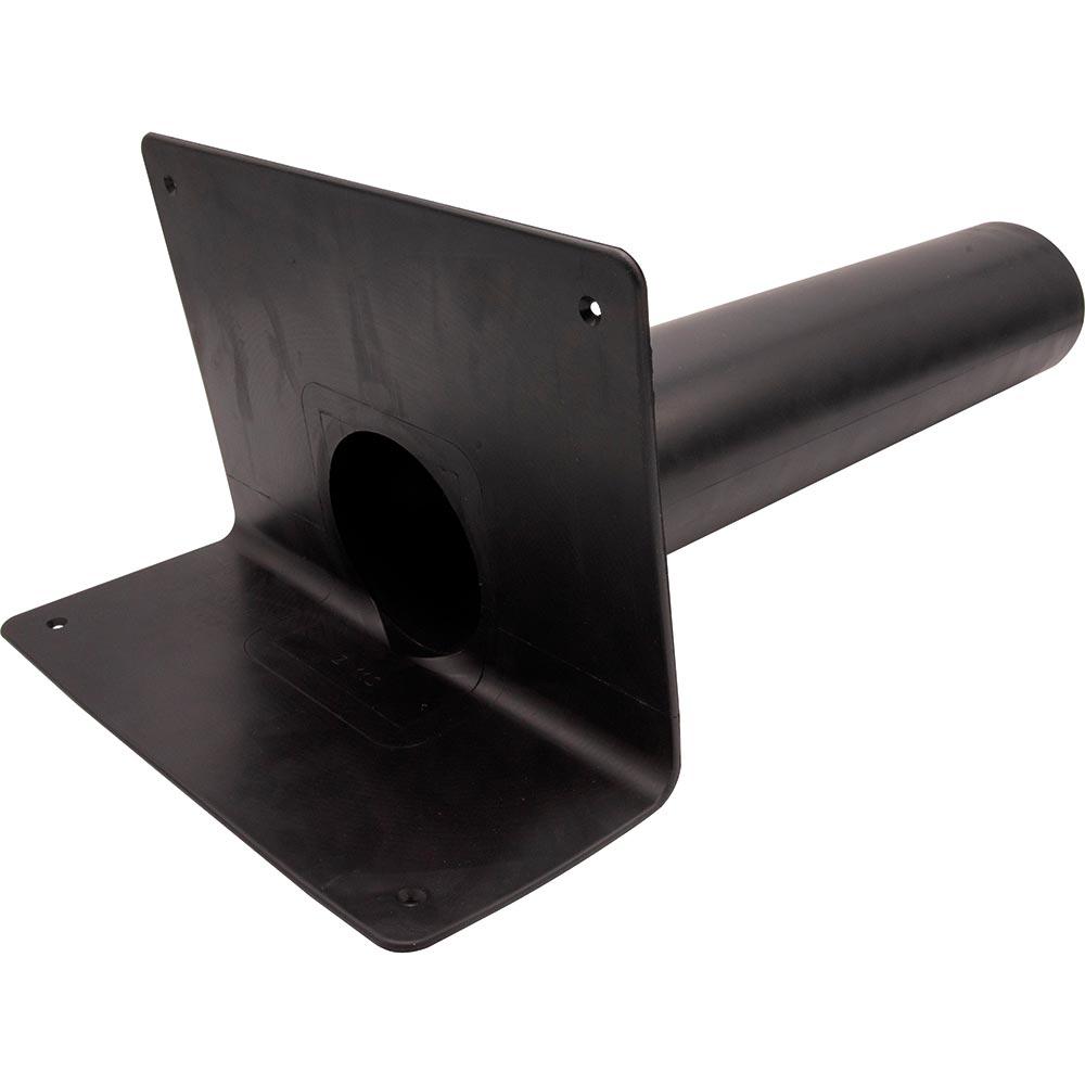 DEKS Flat Roof Round 125mm Horizontal Parapet Drain - Black EPDM ...