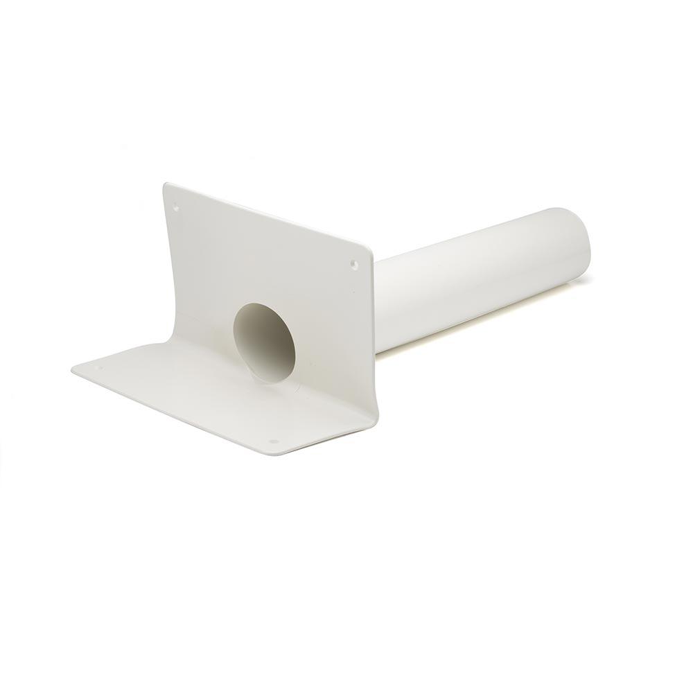 DEKS Flat Roof Round 90mm Horizontal Parapet Drain - White PVC ...