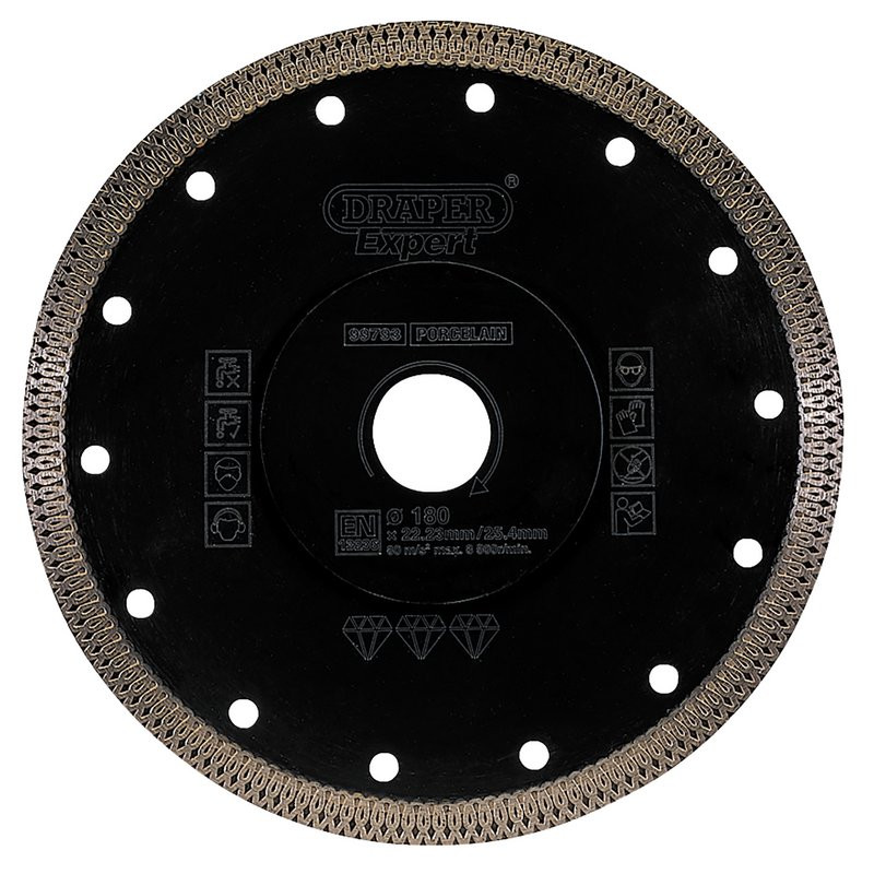 Draper Expert Turbo-X Porcelain Diamond Blade -180mm | Insulation ...