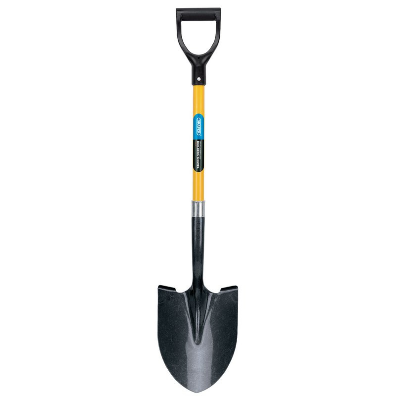 Draper Round Point Builders Shovel with Fibreglass Shaft | Roofing ...