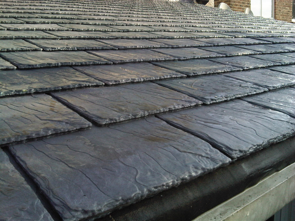 Eco Slate Recycled Plastic Slate Roof Tile Grey - Pack of 16 ...