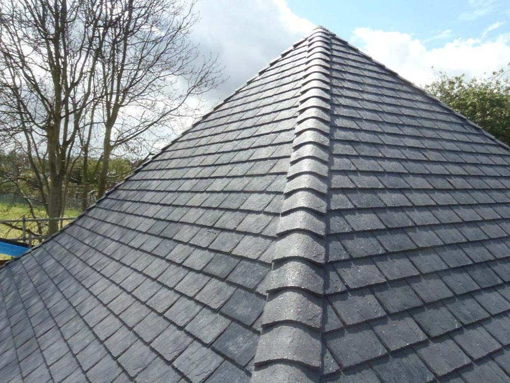 Eco Slate Recycled Plastic Slate Roof Tile Grey - Pack of 16 ...