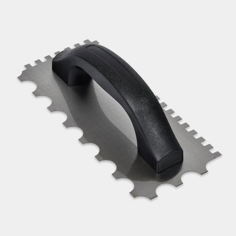 Economy Wall & Floor Adhesive Trowel 6mm Square 20mm Round Notch ...