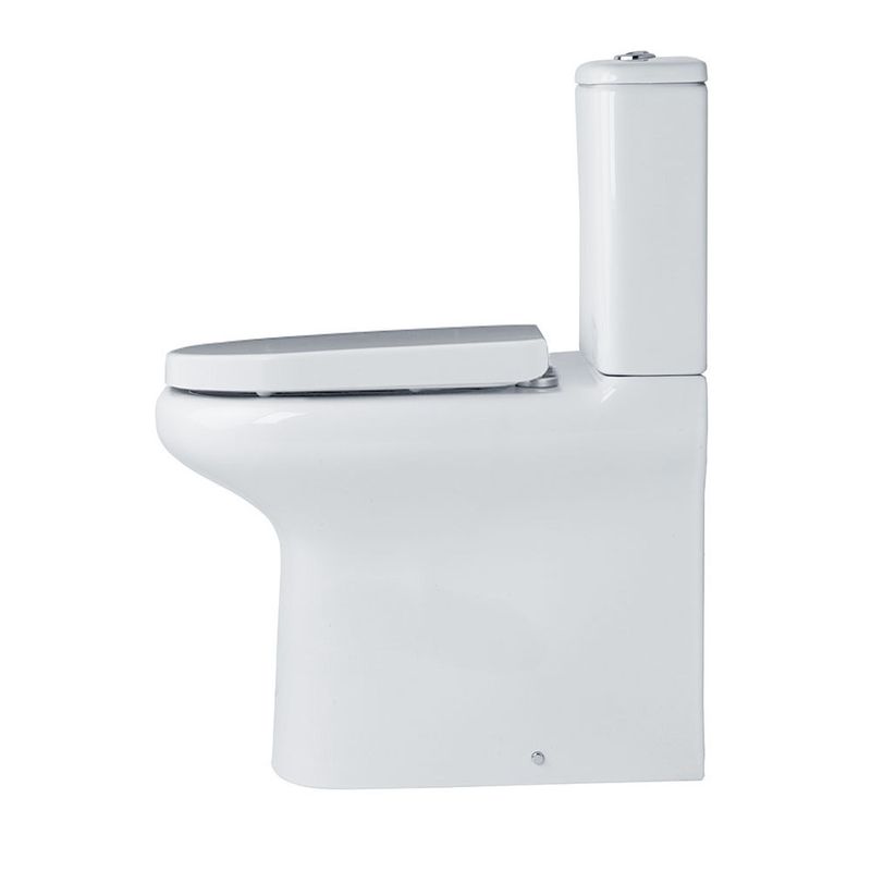 DISCON-Essential Lily White Back to Wall Rimless Comfort Height Close ...