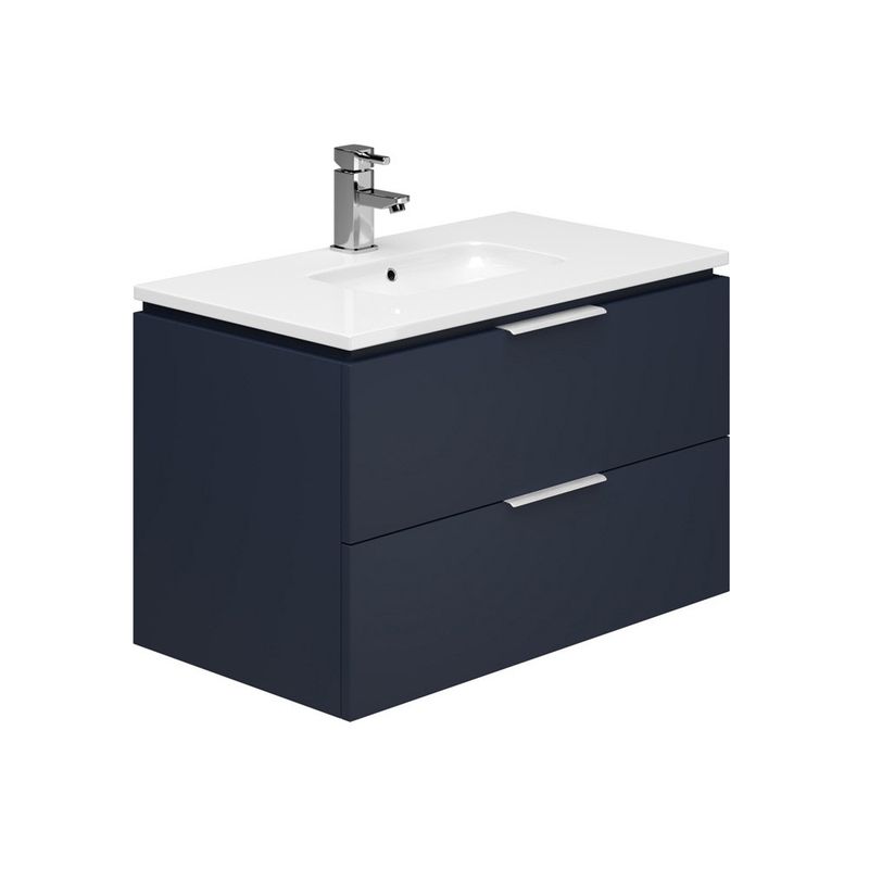 Essential Dakota Marine Blue Wall Hung Unit & Basin | Plumbing Superstore®