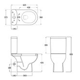 Essential Lily White Close Coupled Pan Cistern Pack | Plumbing Superstore®
