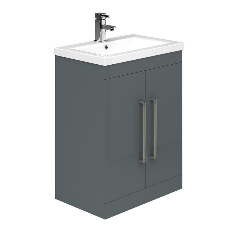 DISCON-Essential Montana 820mm Forest Green Door Vanity & Basin ...