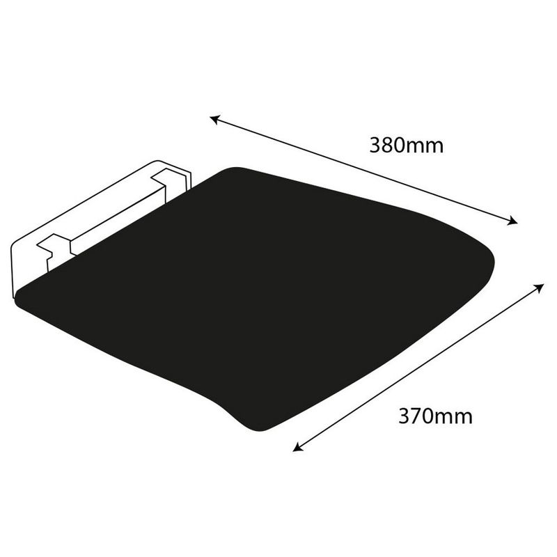 Essential Wall Mounted Tip Up Shower Seat | clickbasin®